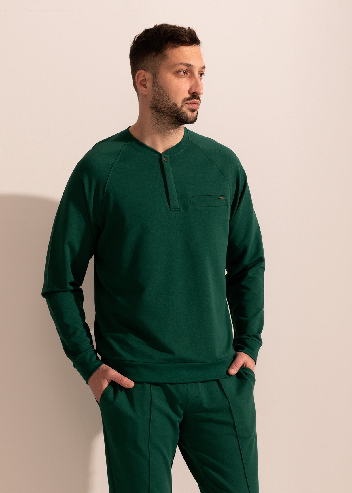 Hanorac barbati Active verde | Sofiaman