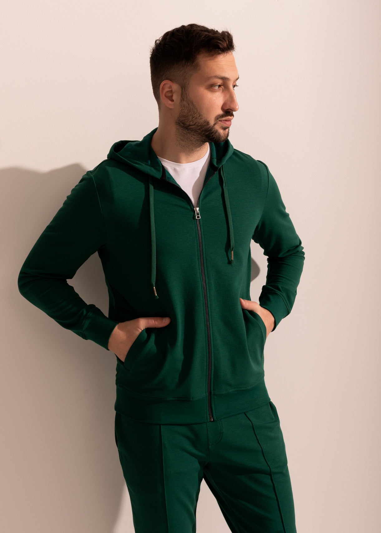 Hanorac bărbați Active modal verde | Sofiaman